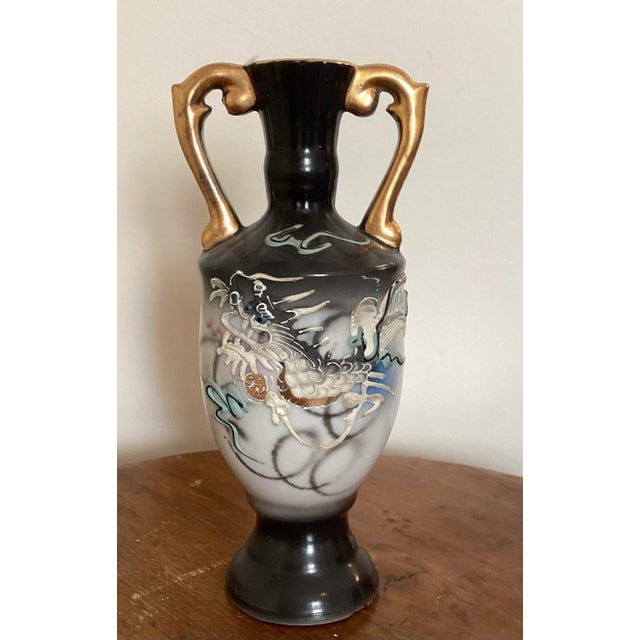 1940s Japanese Porcelain Moriage Dragonware Vase Dragon | Chairish