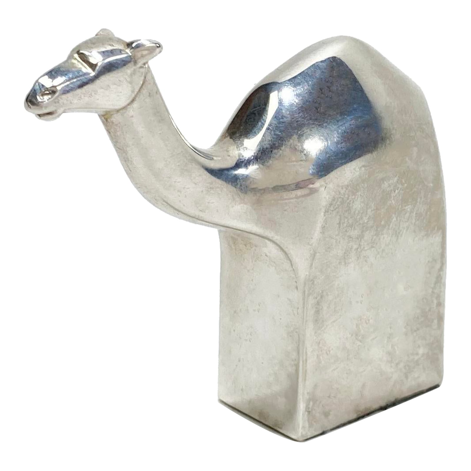 Vintage Dansk Silver Plate Camel Paper Weight | Chairish