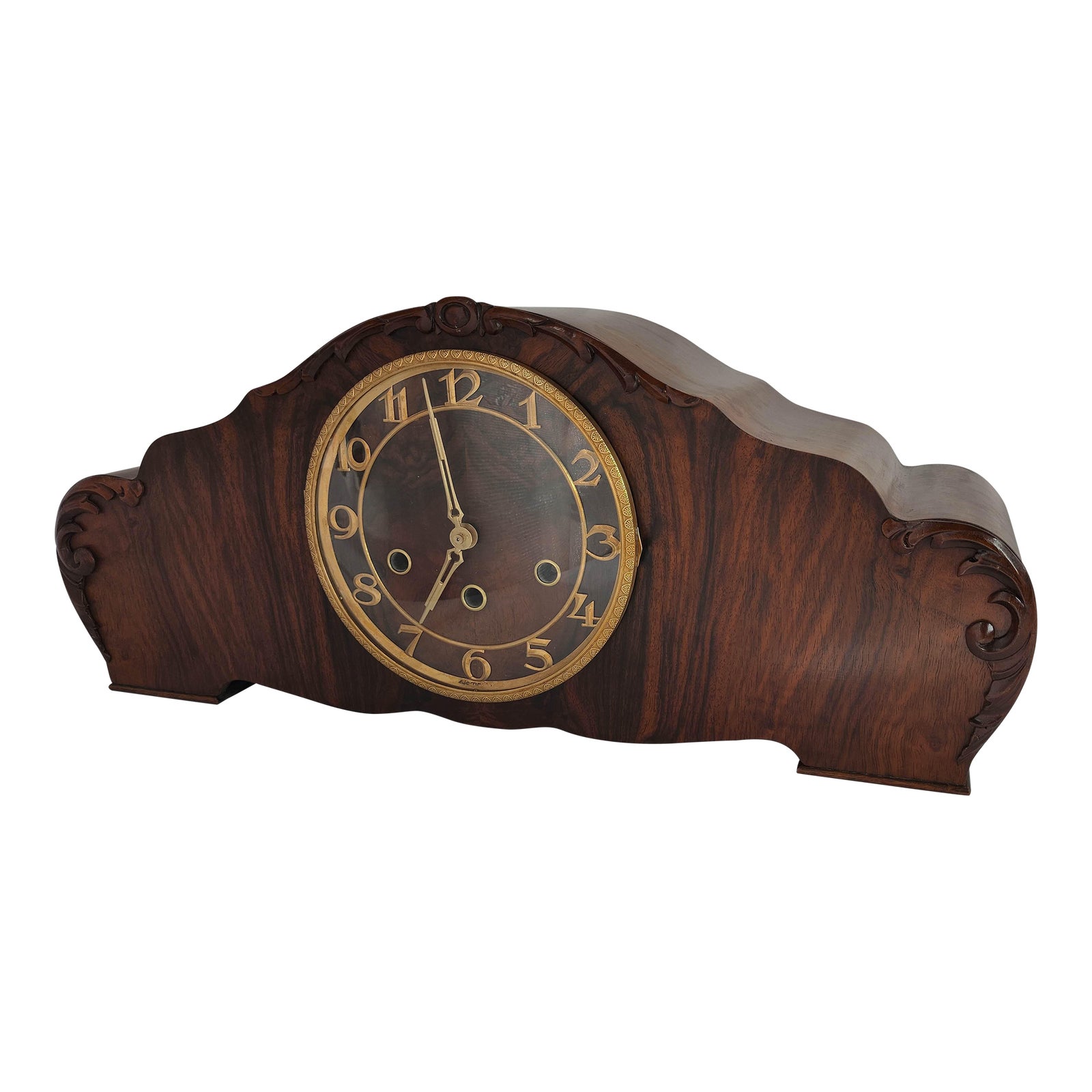1940s Westminster Chime Windup Mantle Table Clock | Chairish