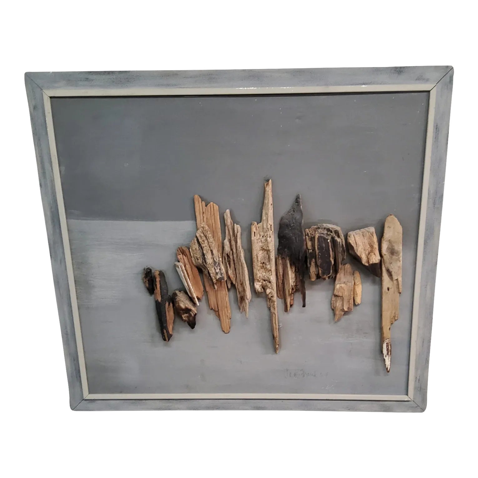 Jane Frank. Sculptural Landscape Cool Grey 1964 | Chairish