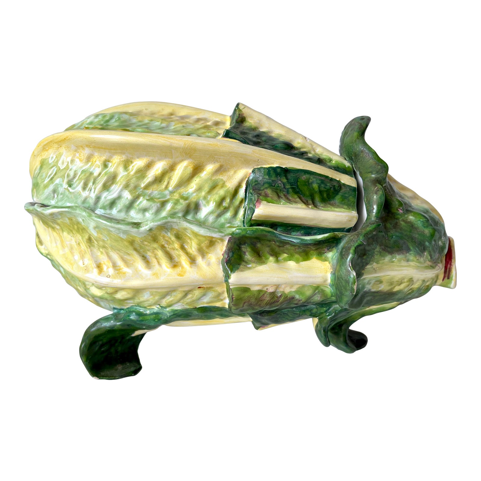 Antique French Lettuce Ware Tureen-18th Century-Sceaux | Chairish