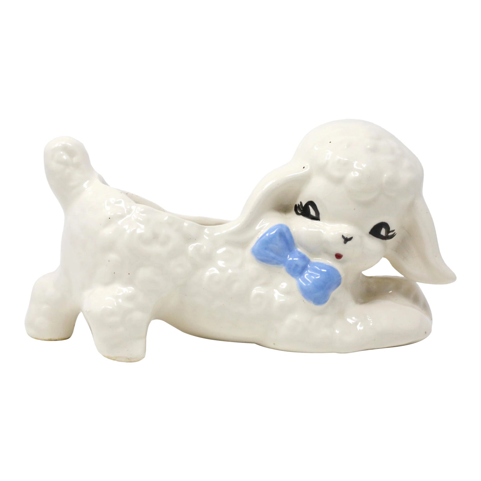 Vintage Ceramic Lamb Planter | Chairish