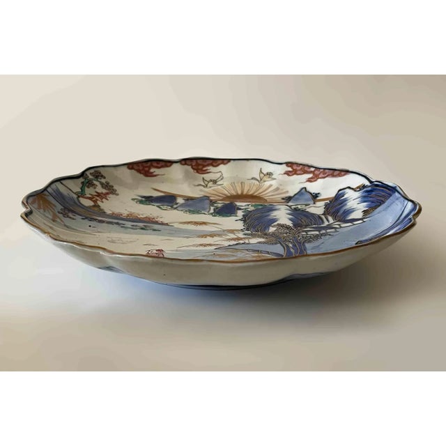 Vintage Hand Painted Japanese Porcelain Plates- Set of 7 | Chairish