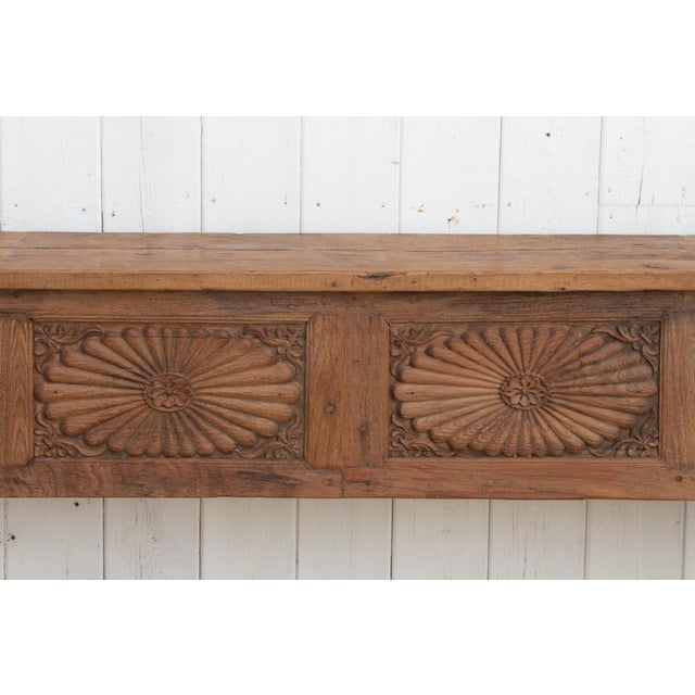 Fabulous Southern Indian Carved Console | Chairish