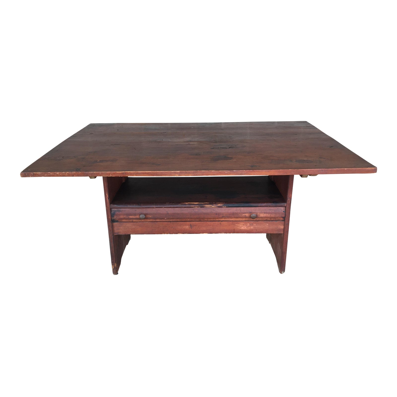 Antique Primitive Federal Early 19th Century 57"x 42" Dining-Tilt Top ...