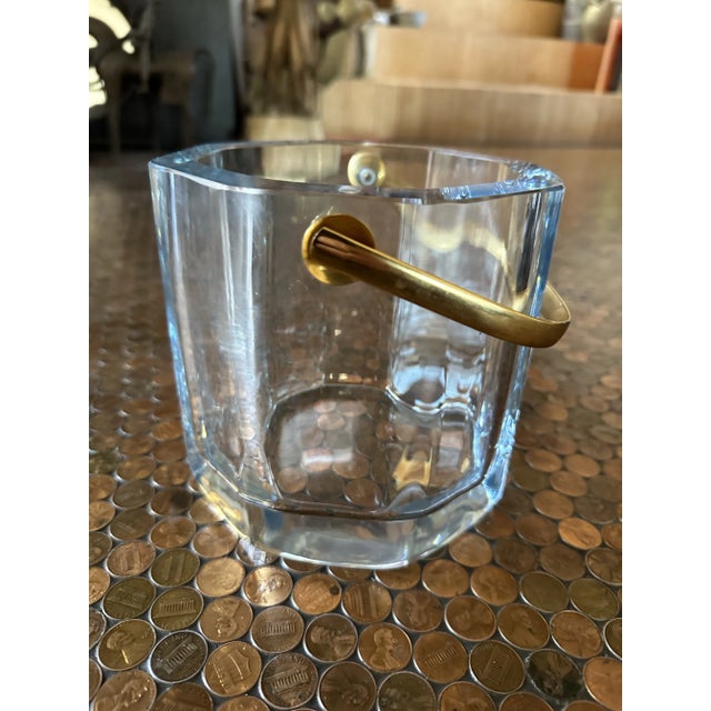 Vintage Cartier Crystal Octagon Ice Bucket | Chairish