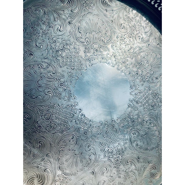 Vintage Wm. Rogers 671 Silverplate Round Reticulated Bar Serving ...