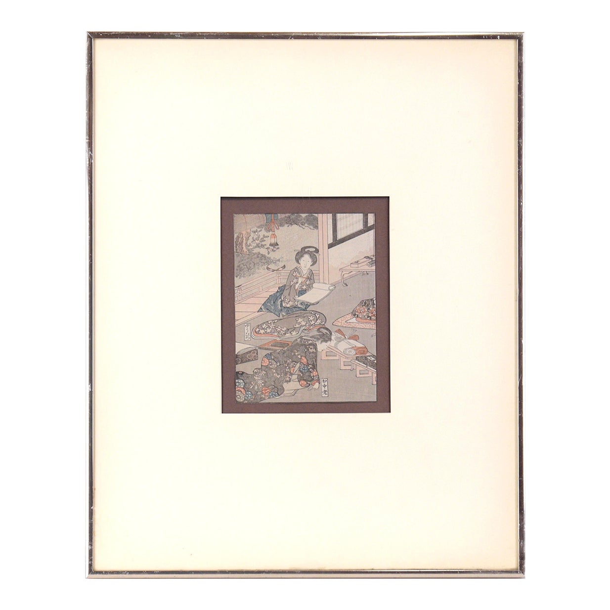Scribe and Personal Assistant to the Shogun - Japanese Woodblock Print ...