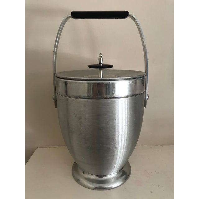Mid-Century Atomic Era Kromex Chrome & Brushed Aluminum Ice Bucket ...