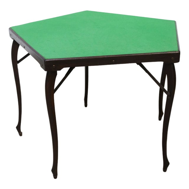 Pentagonal Game Table, 1940s | Chairish