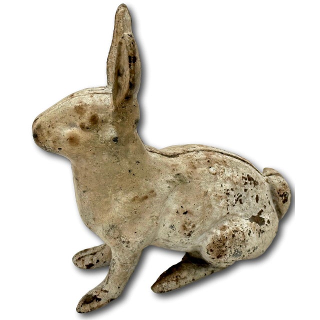 Very Rare Large Antique Cast Iron Rabbit Garden Ornament Made at New ...