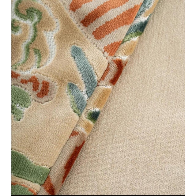 New Chinese Auspicious Tiger Pattern Wave Waist Pillow | Chairish