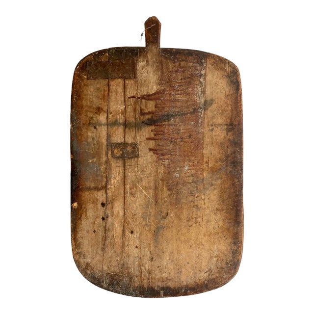 Oversized Rustic Turkish Breadboard Vintage Farmhouse | Chairish