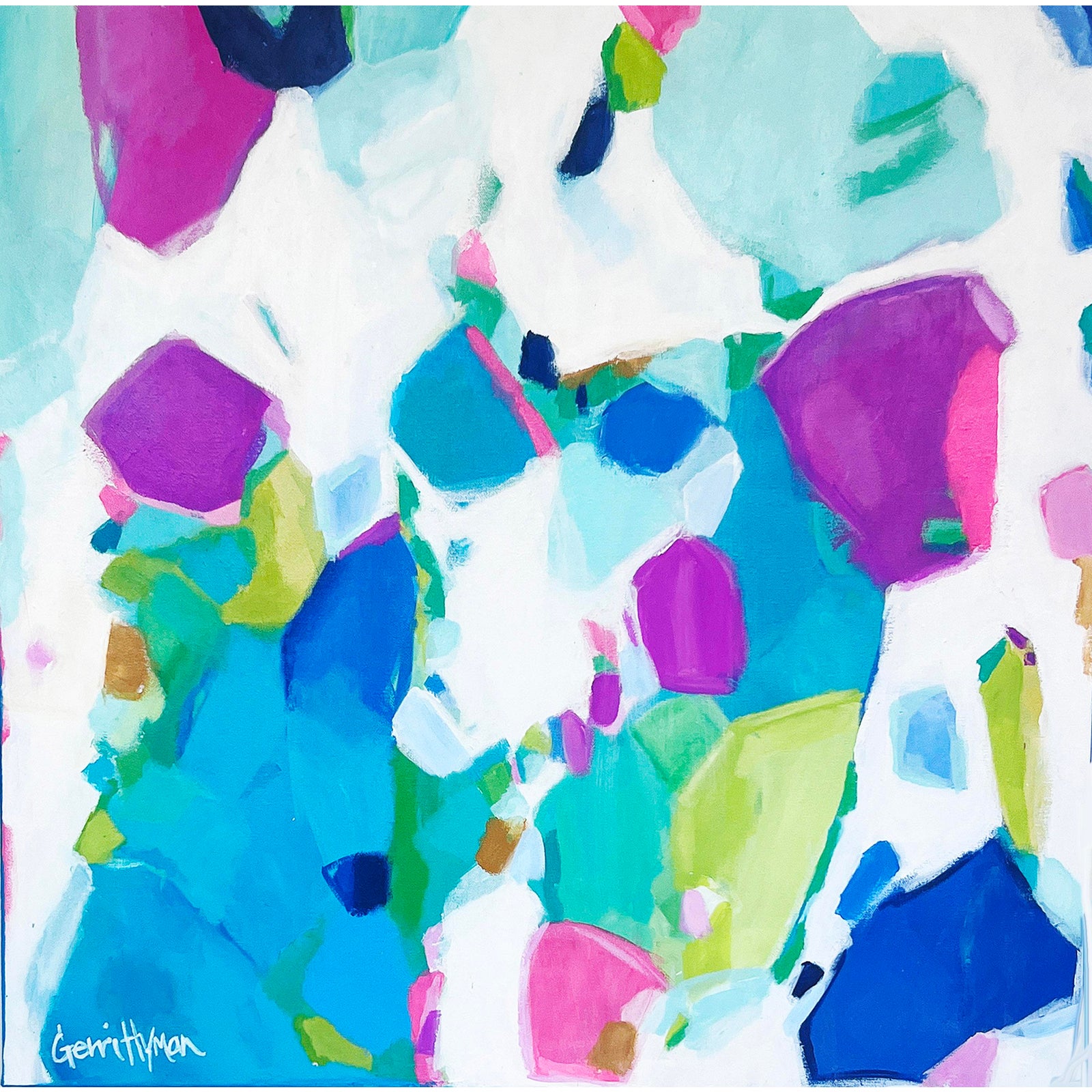 Songbird Original Abstract Painting by Gerri Hyman | Chairish