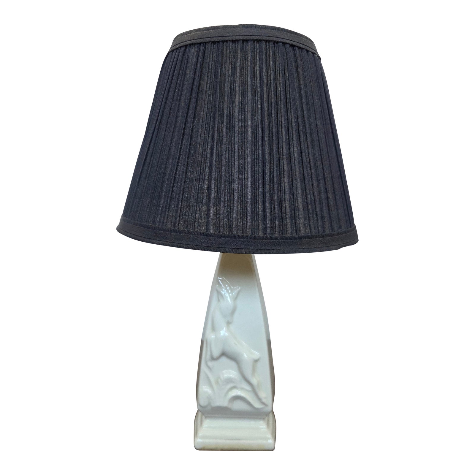 Early 20th Century Art Deco Hollywood Regency Ceramic Gazelle Boudoir ...