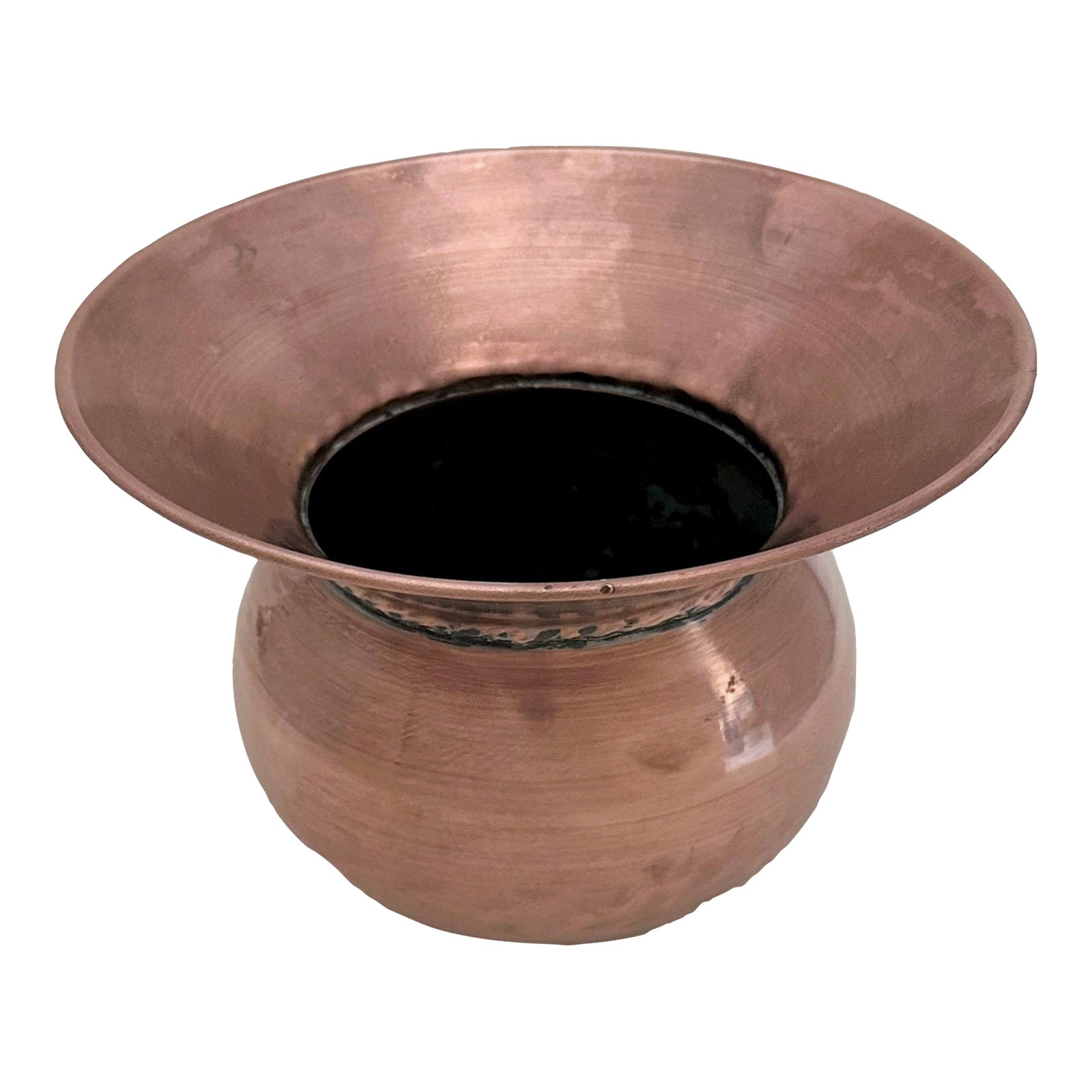 Small Copper Spittoon | Chairish