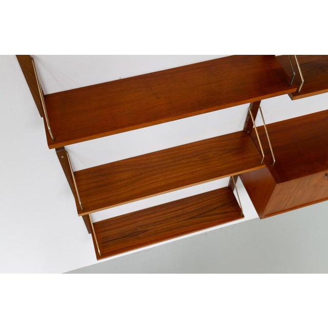 Danish Modern 2-Bay Modular Teak Wall Unit by Poul Cadovius for Cado ...