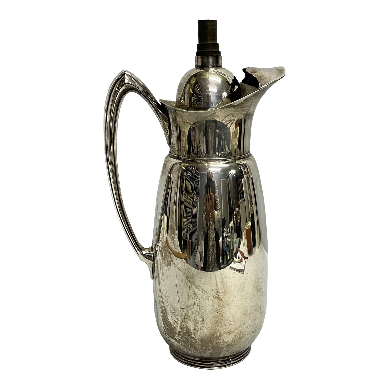 Wallace Silverplate Lidded Water Pitcher | Chairish