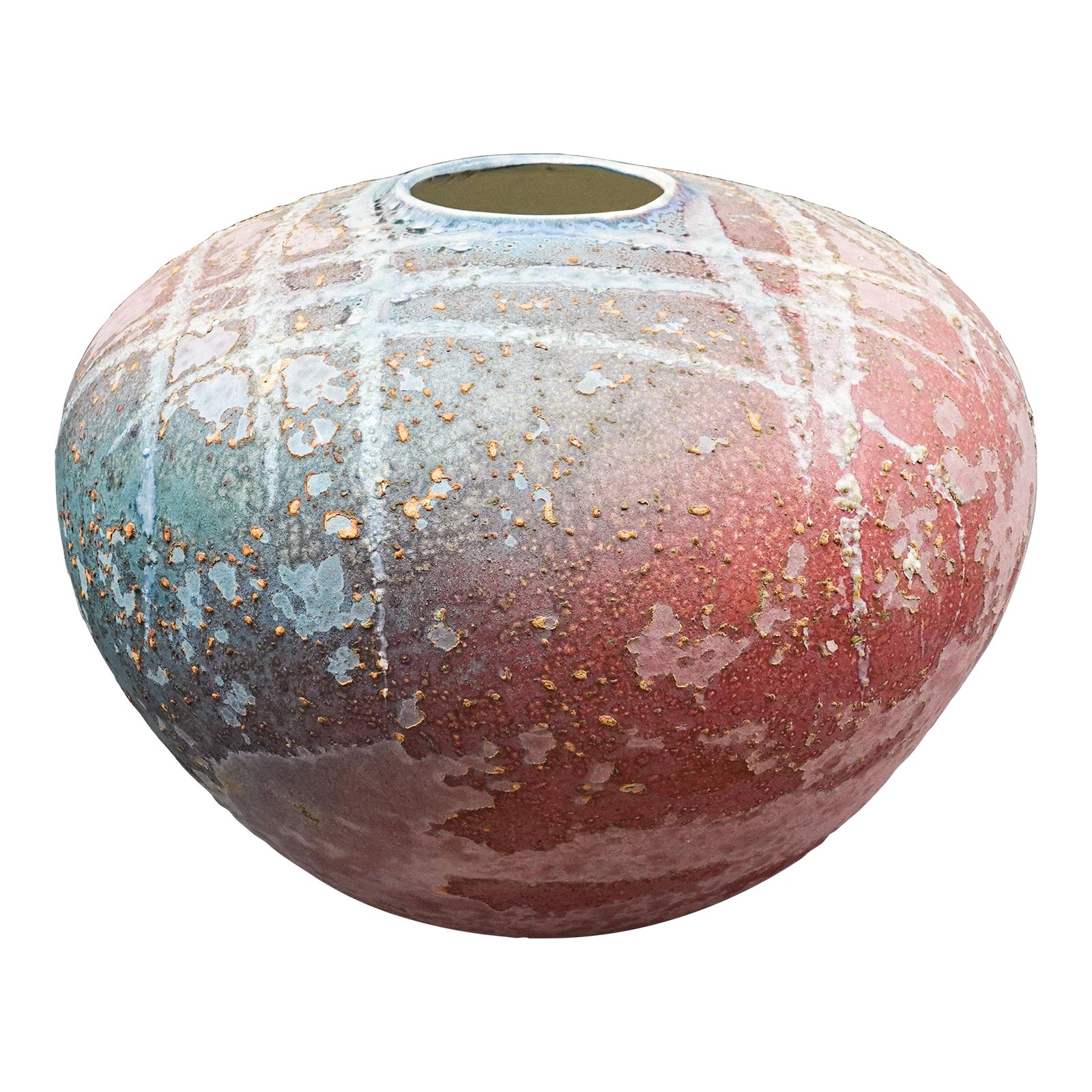 Mid 20th Century Tony Evans Signed Large Raku Ceramic Studio Art ...