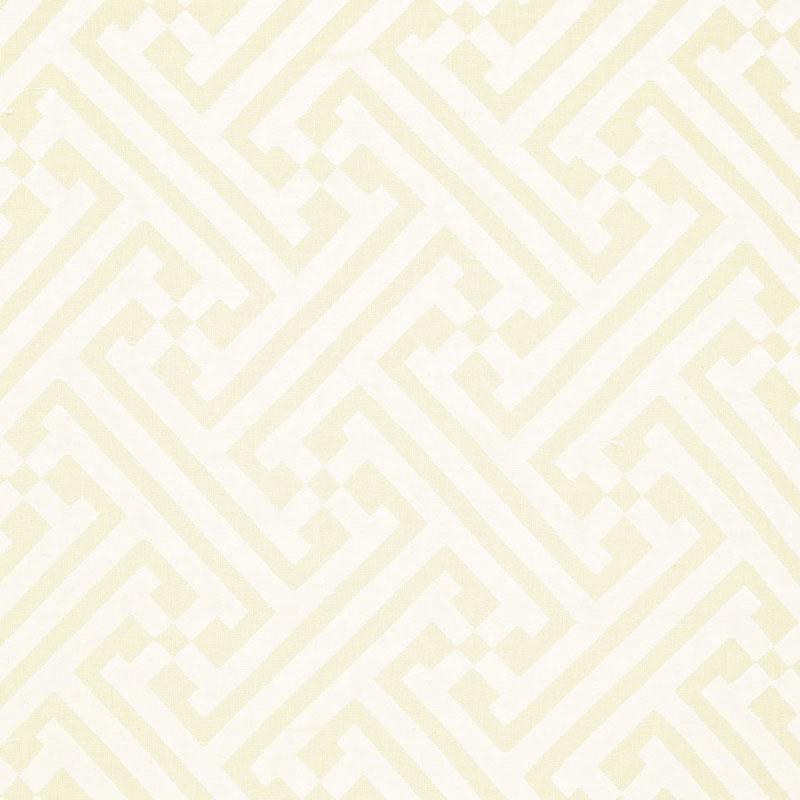 Sample - Schumacher Dhari Cutwork Casement Fabric in White Natural ...