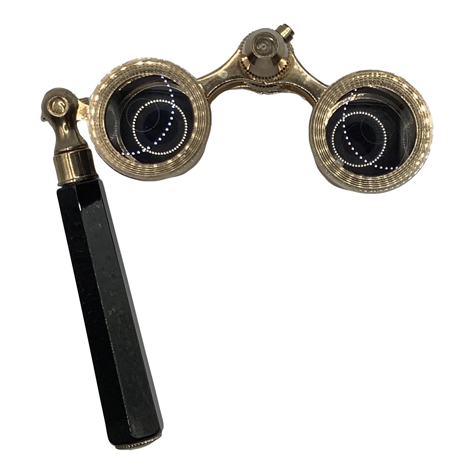 Vintage Traditional Black & Brass Theater Opera Binocular Glasses With ...
