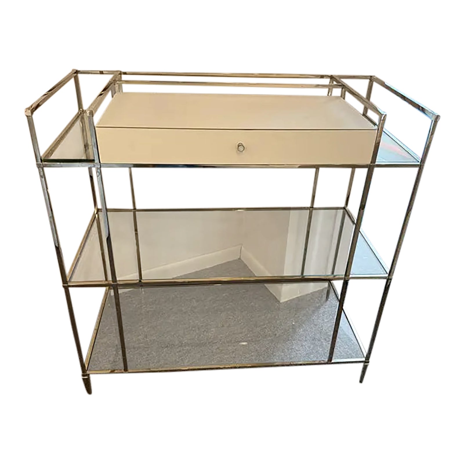 Chrome Caracole Bar Table | Chairish