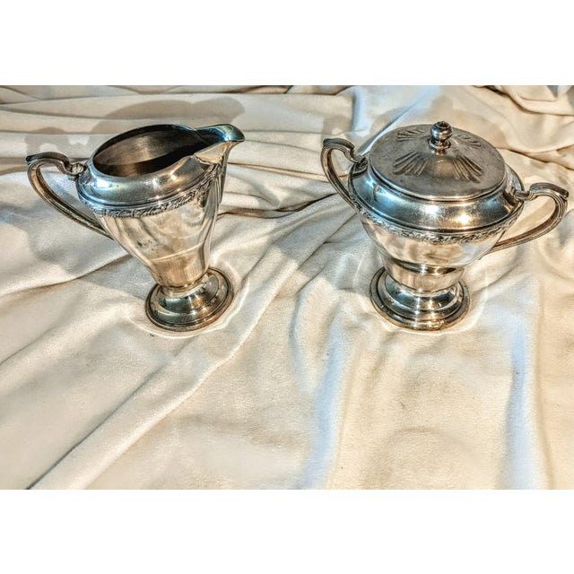1920s Andover Wm Rogers Creamer and Sugar Service- 2 Pieces | Chairish