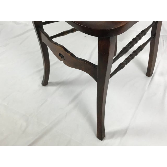 Early 20th Century Coat of Arms / Shield Chair in Flame Mahogany | Chairish