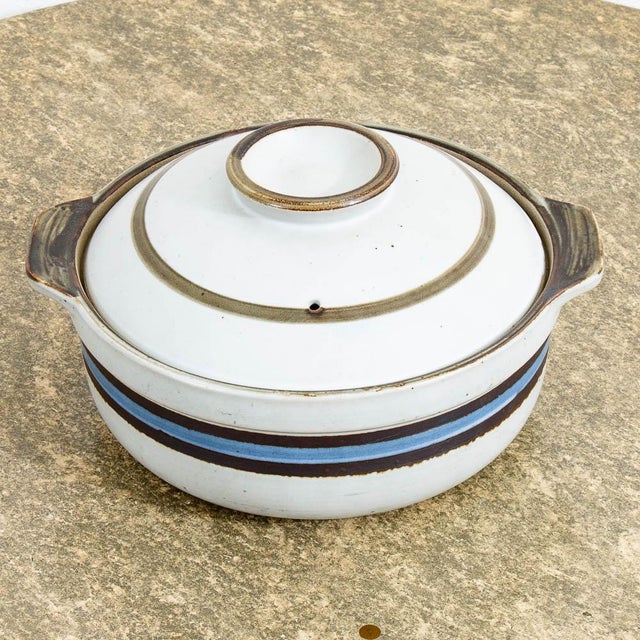 Mid Century Modern Vintage Japanese Ceramic Donabe Hot Pot Handmade ...