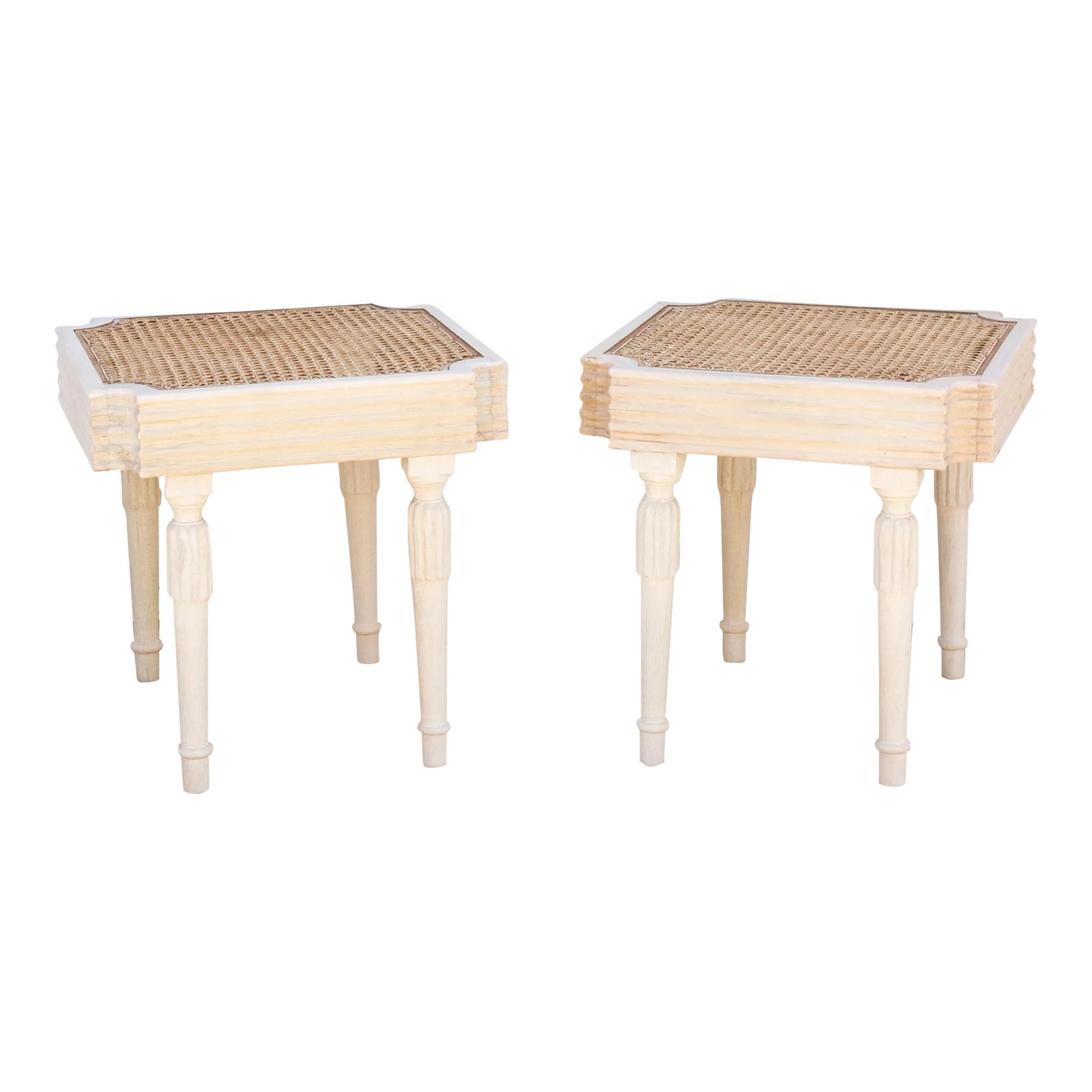 British Colonial Plantation Side Tables, Pair | Chairish