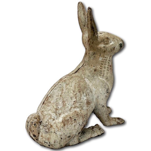 Very Rare Large Antique Cast Iron Rabbit Garden Ornament Made at New ...