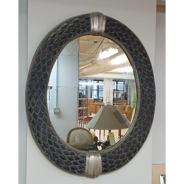 Neoclassical Art Snake Skin Design Frame | Chairish