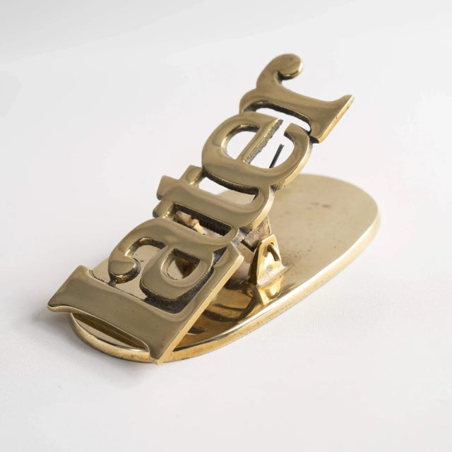 Vintage Brass Later Clip | Chairish