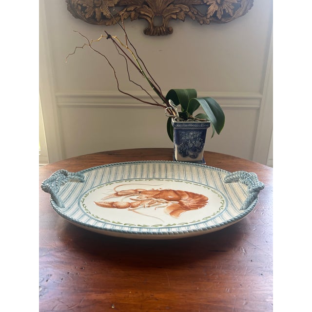 Fitz and Floyd Lobster Serving Platter | Chairish