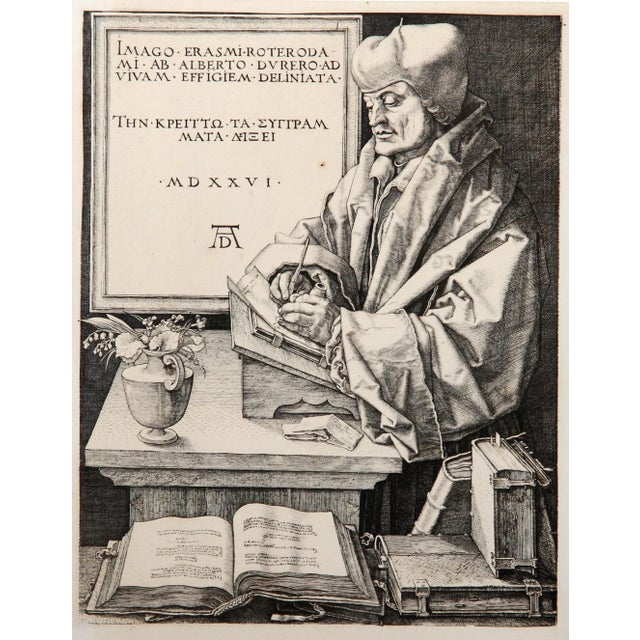 Portrait d'Erasme, Albrecht Dürer Print | Chairish