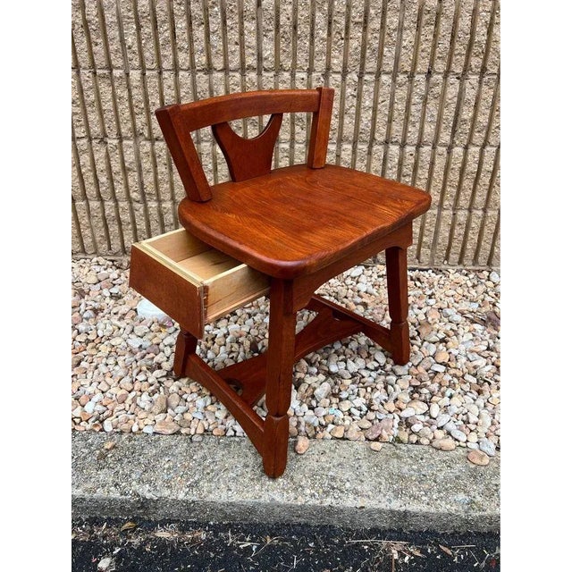 Vintage Mid 20th Century Handcrafted Murphy Chair Co Style Solid Cherry Chair Chairish