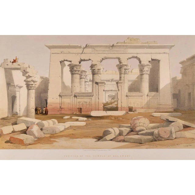 David Roberts Temple of Kalabashi, Egypt: David Roberts ' 19th C. Hand ...