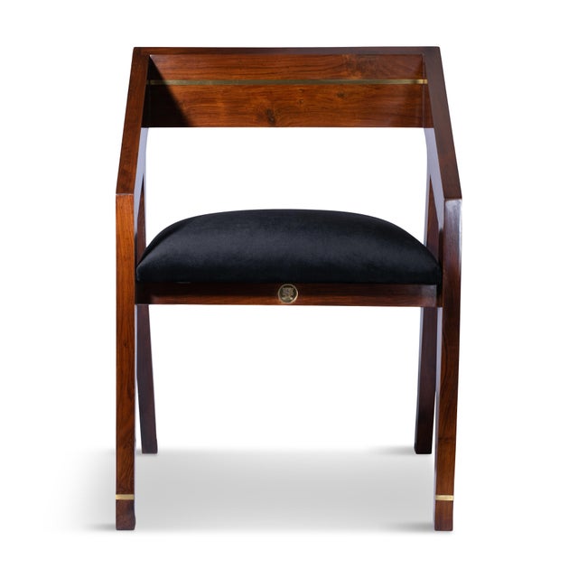 Wazn Contemporary Rosewood Finish Dining Chairs From Boston Mills - Set ...