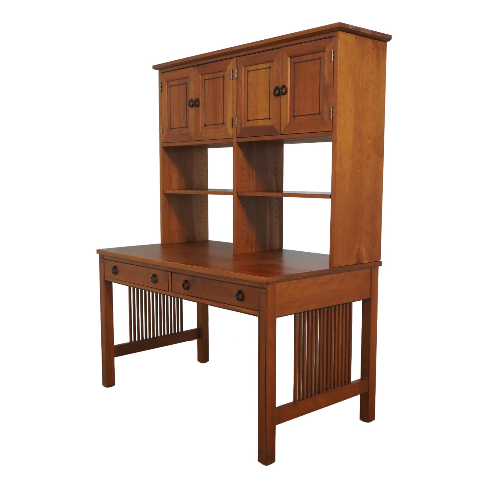 Stickley 21st Century Collection Cherry Desk Hutch | Chairish