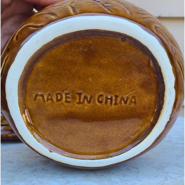 Vintage Squirrel Motif Nut Crock or Candy Dish | Chairish