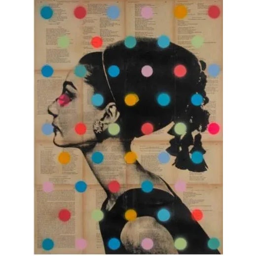 Audrey Hepburn Portrait Painting by Dane Shue | Chairish