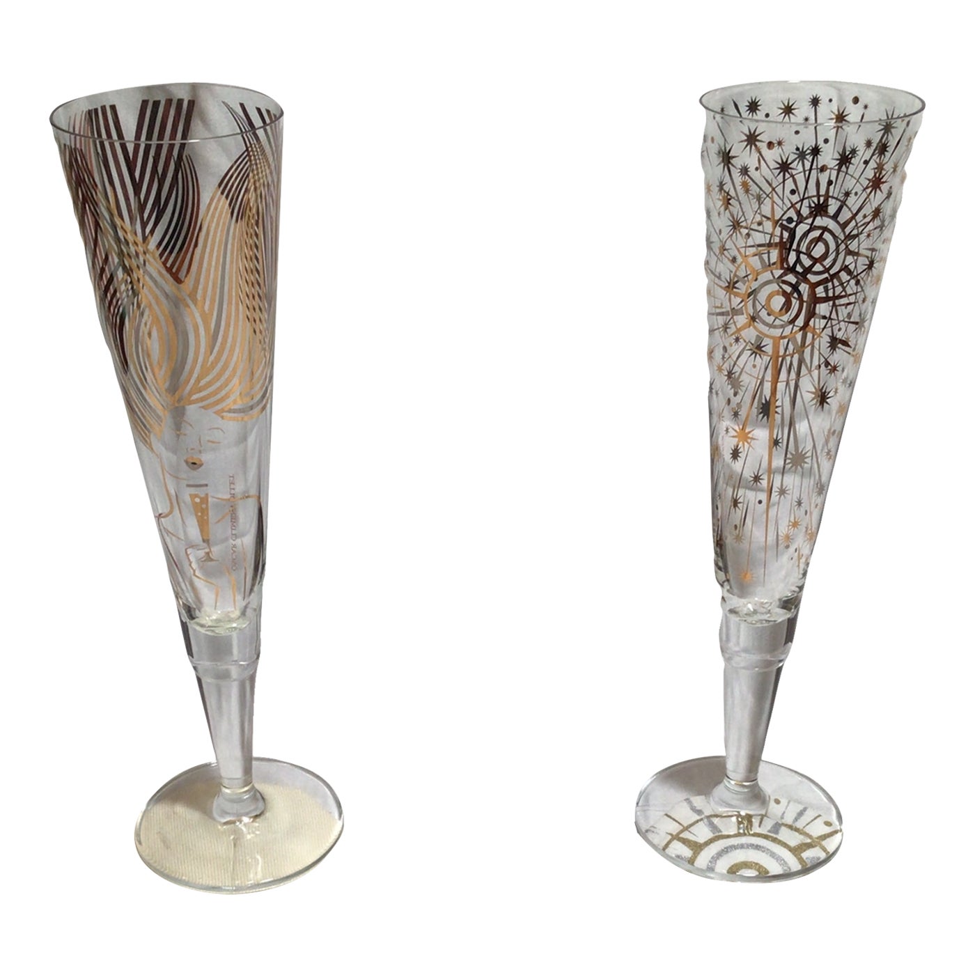 2 Ritzenhoff Champs Collection Champagne Flutes Designed by Christian ...
