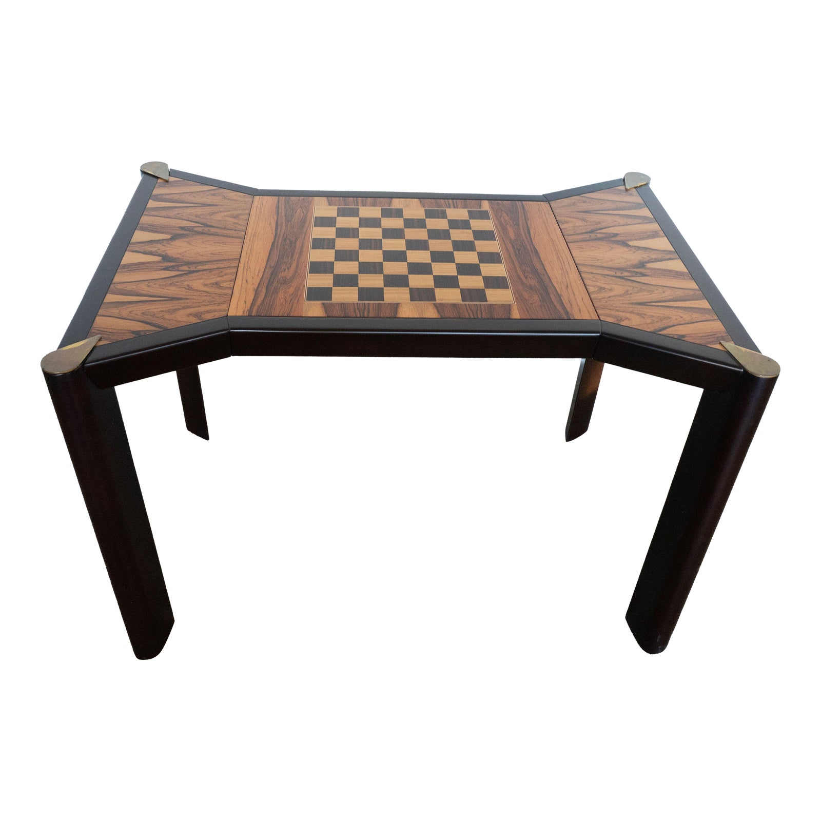 1970s Italian Rosewood Game Table | Chairish