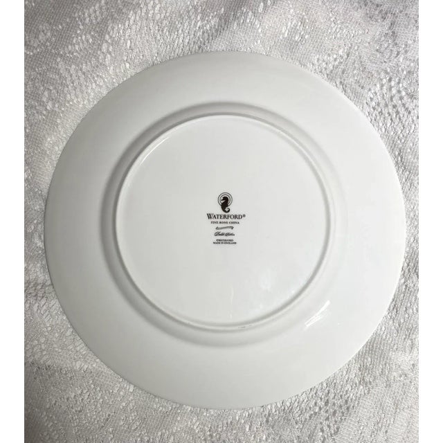 Waterford Ballet Ribbon Dinner Plate - Platinum Ribbon Swirl Rim Into ...