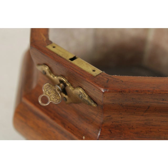 Colonial Williamsburg Style Vintage Mahogany Tea Caddy | Chairish