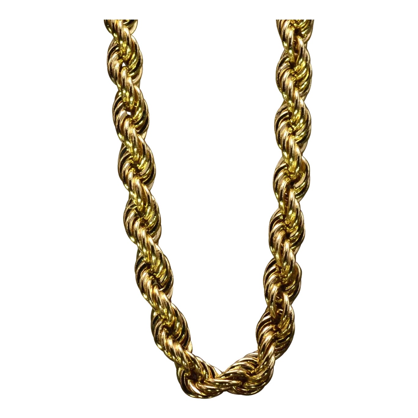 The South Gate: Yellow Gold 24 Inch Rope Chain | Chairish