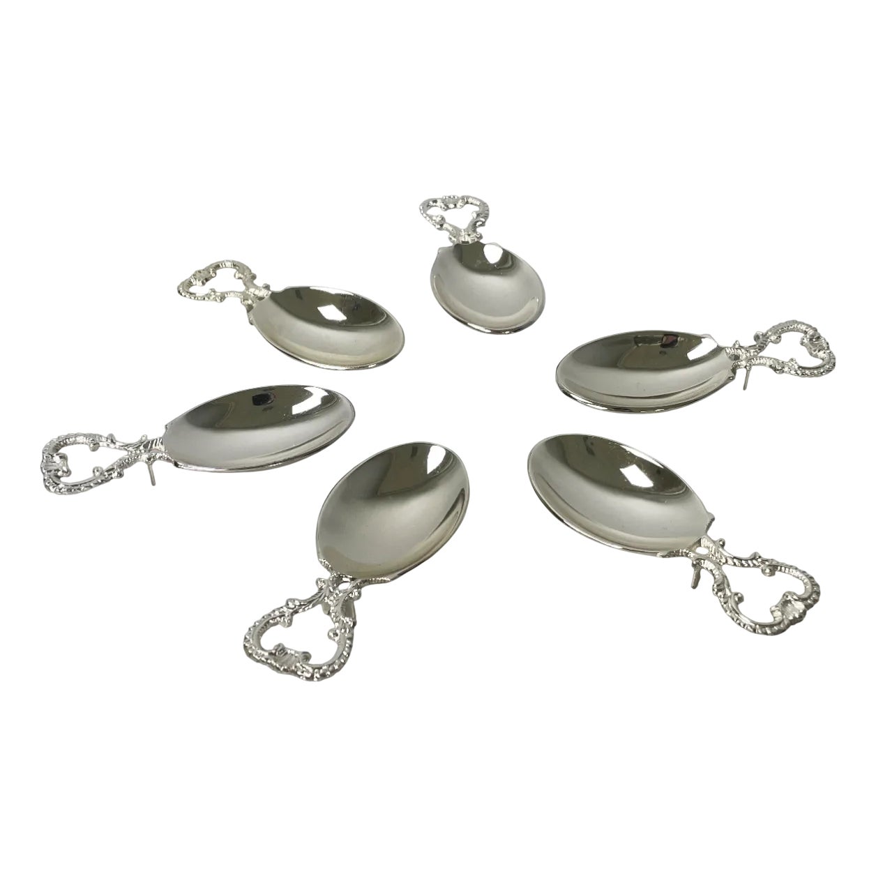 Austrian Silver-Plated Oyster Spoons by Solo, 1950s, Set of 6 | Chairish