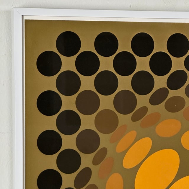 Vintage Original 1978 Op Art/Geometric Screenprint by Victor Vasarely ...
