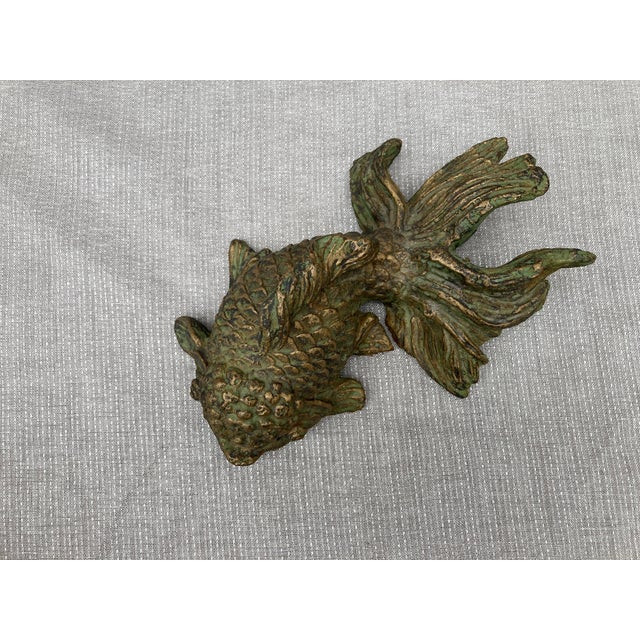 Vintage Cast Iron Goldfish Doorstop | Chairish