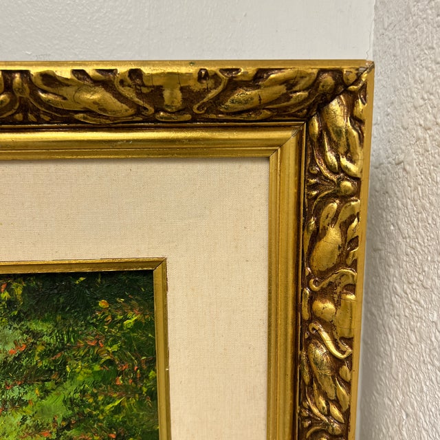 Vintage Signed Landscape Artist Phillip Cantrell Forest + Stream in ...